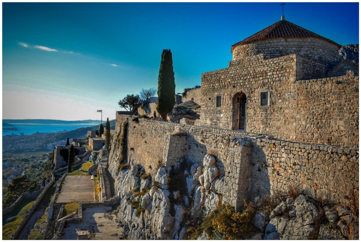 Klis Fortress Game of Thrones location near Split, Croatia - Seagull
